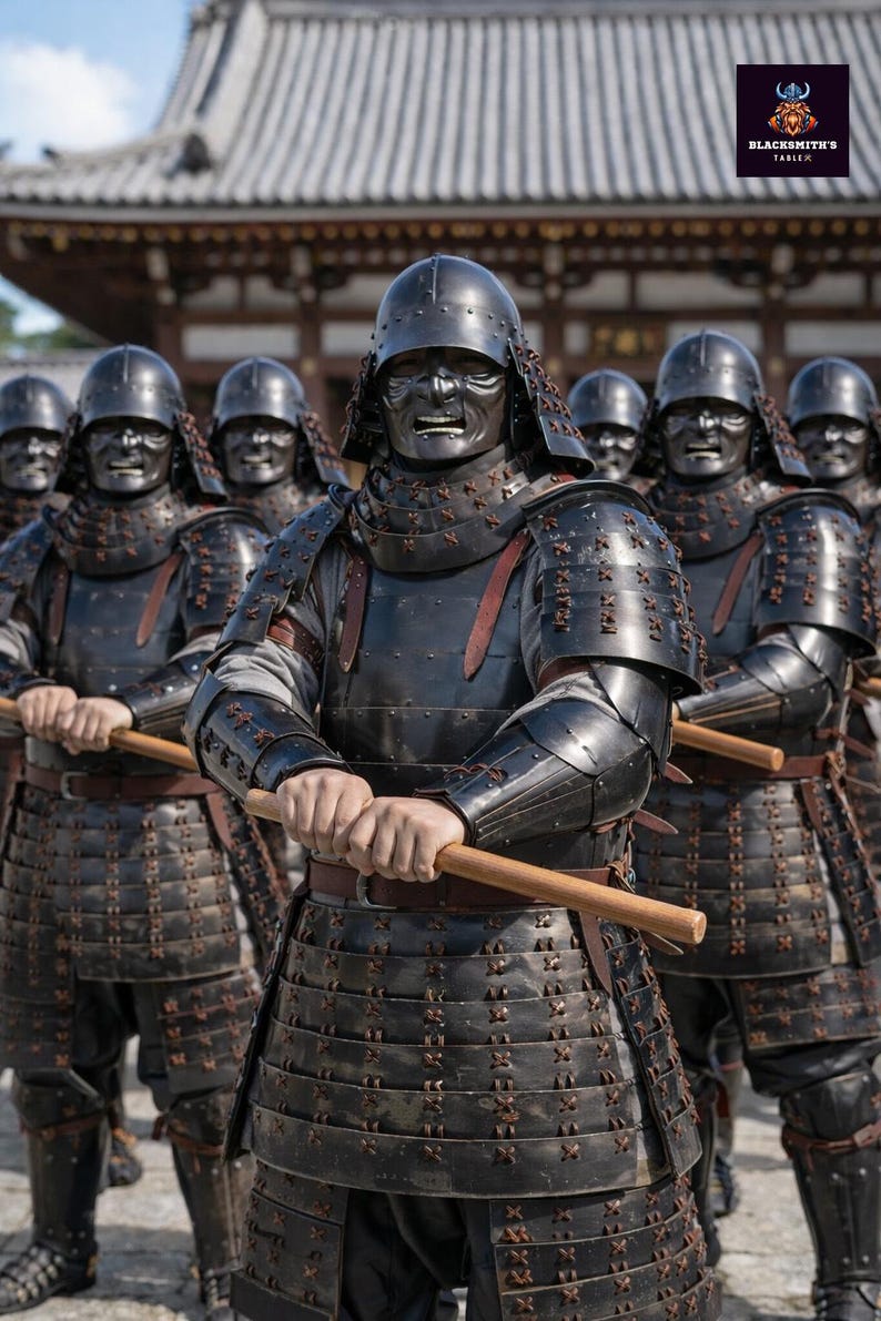 Japanese Samurai Armor Set With Kabuto Helmet and Mask | 18G Steel ...