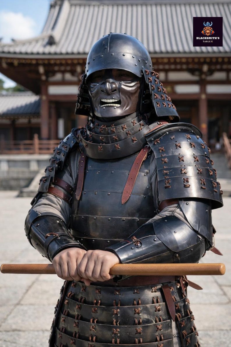 Japanese Samurai Armor Set With Kabuto Helmet and Mask | 18G Steel ...
