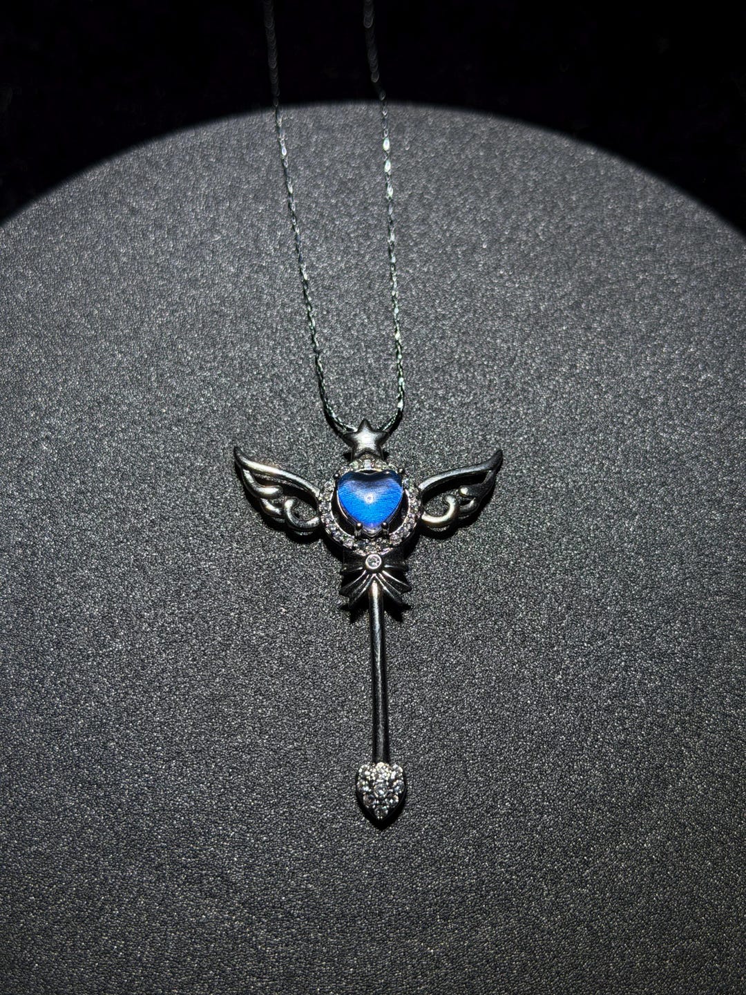 Real Butterfly Wing Heart Necklace, Blue Morpho Silver Pendant ...