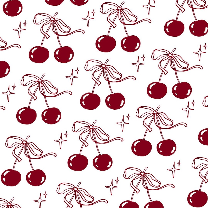 Red Cherry Wallpaper - Etsy UK
