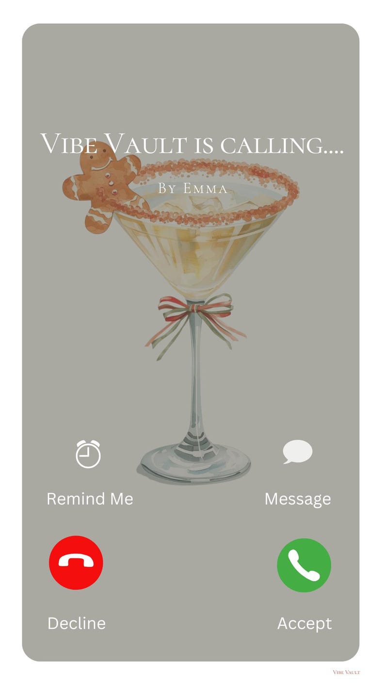 Holiday Martini Wallpaper | Gingerbread Christmas iPhone Background ...