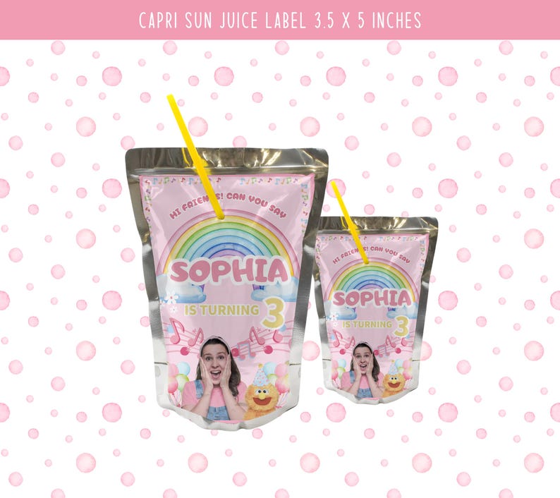 Ms Rachel Pink Party Bundle, Canva Editable (digital Download) - Etsy