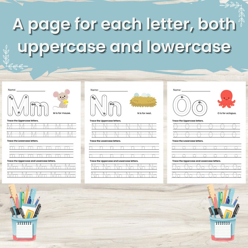Learn to Write Letters | Alphabet Tracing | Uppercase and Lowercase ...
