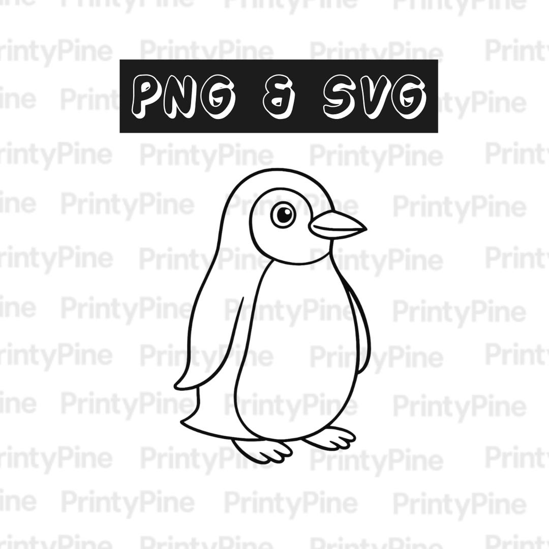 Penguin SVG & PNG | Laser File | Cricut File | Digital Download - Etsy