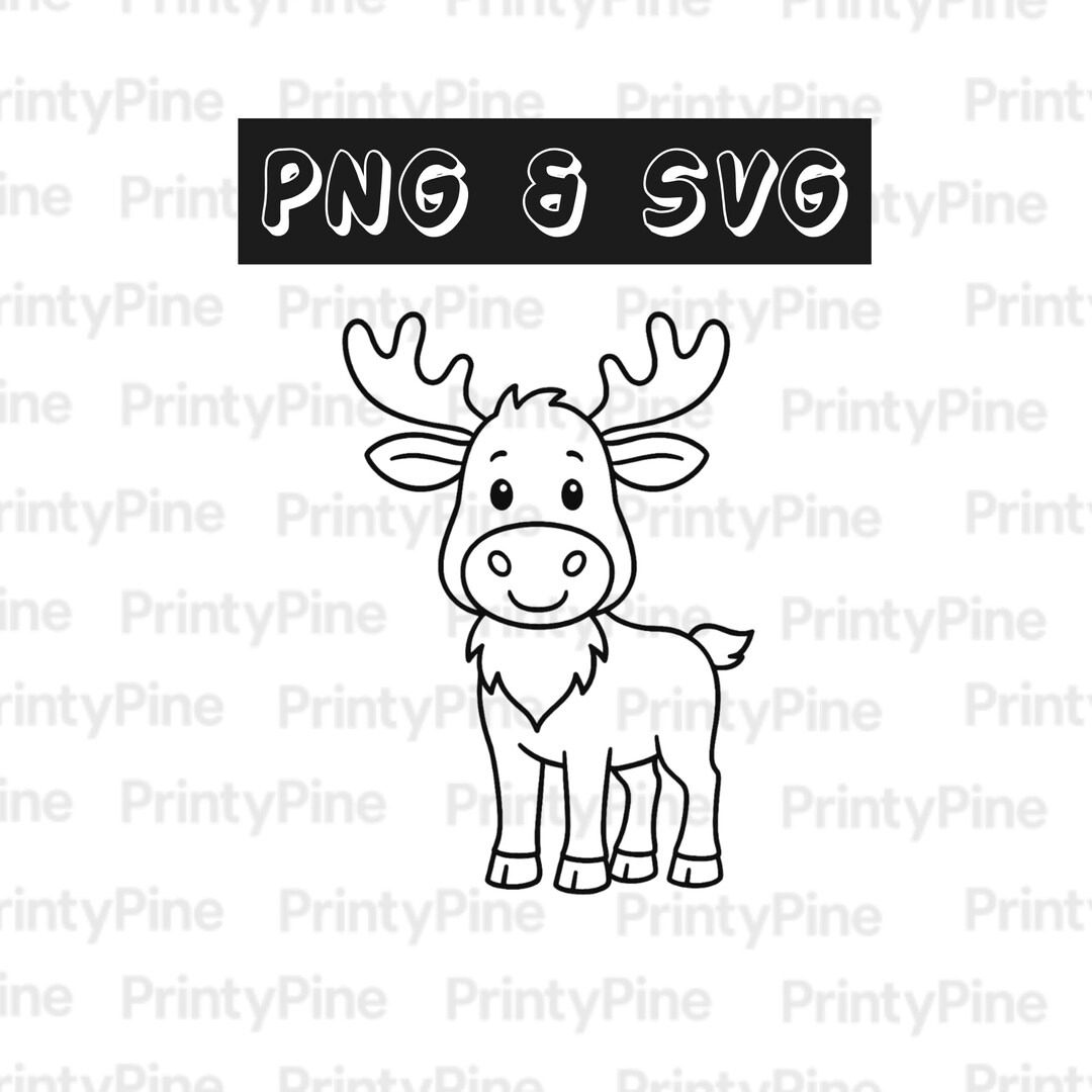 Moose SVG & PNG | Laser File | Cricut File | Digital Download - Etsy