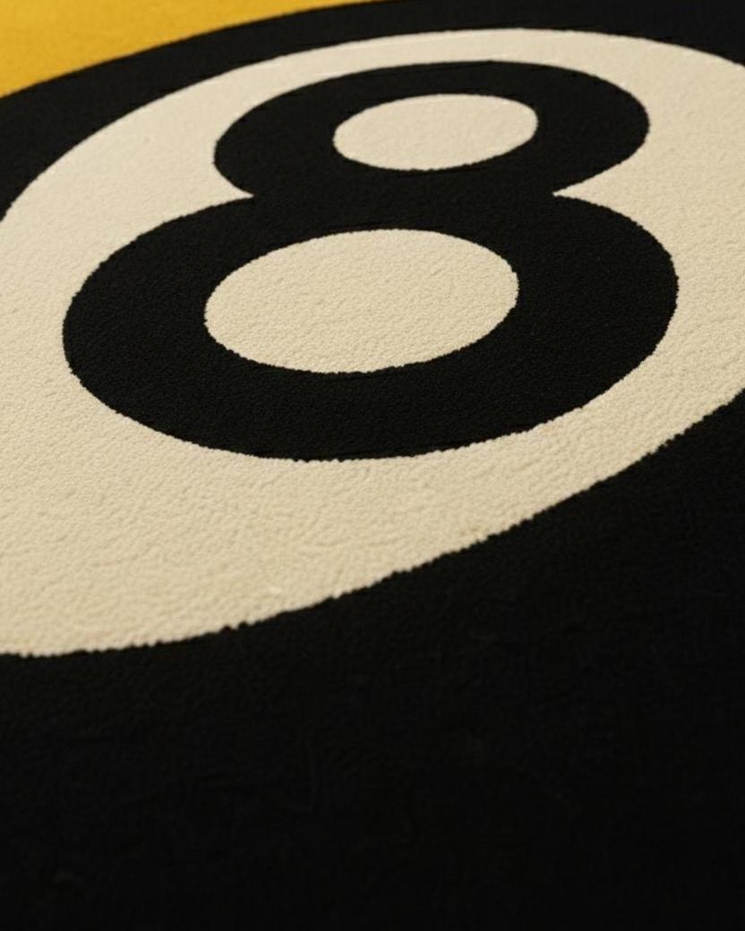 8 Ball Tufted Wool Rug | Handmade Colorful Streetwear Carpet - Etsy