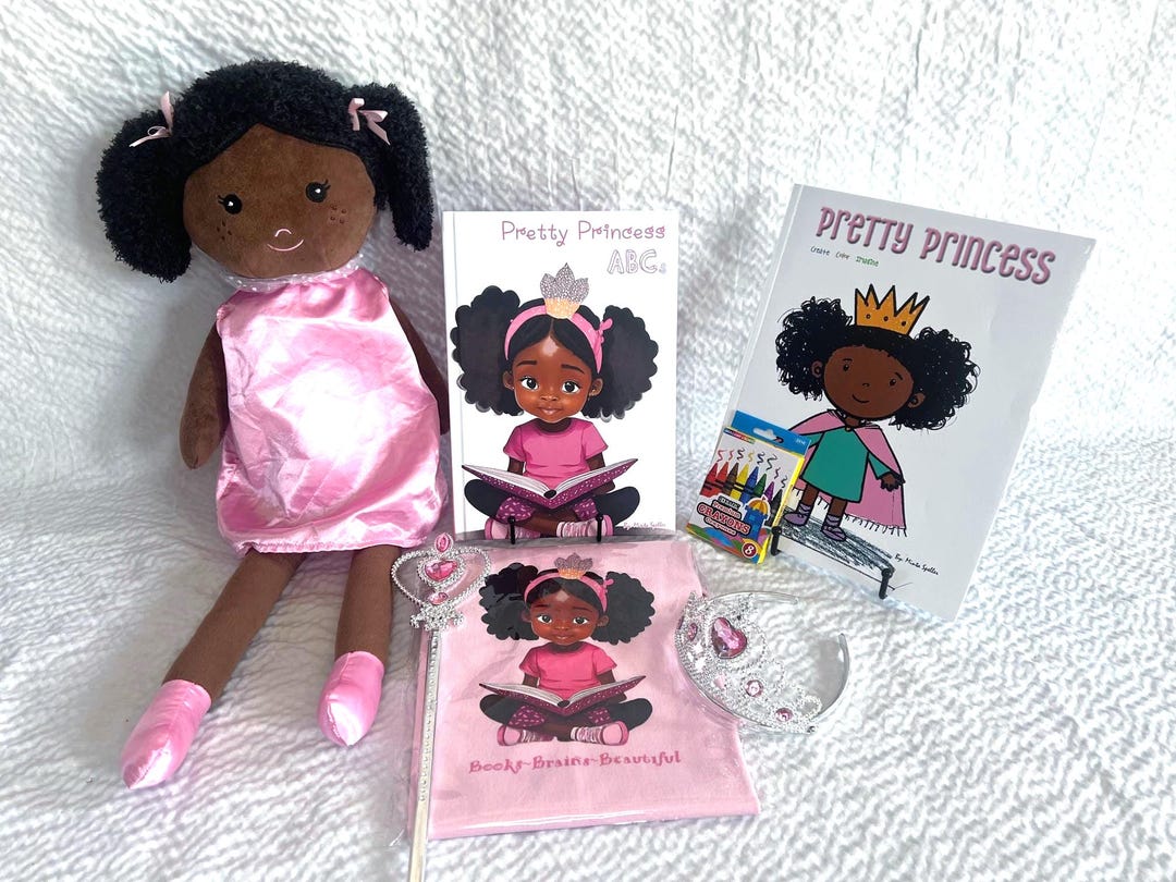 Empowering Princess Gift Set: ABC Book, Doll, Crown & Wand - Etsy