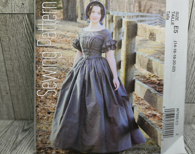 Mccall's 7988 Victorian Gown Pattern 14-22 Queen Plus - Etsy