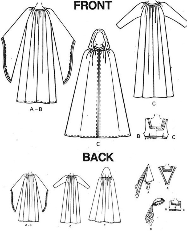 Medieval Renaissance Costume Pattern Mccall's 8937 Large - Etsy