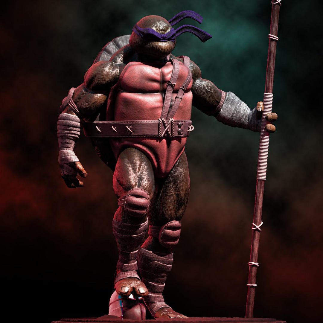 Tech Ninja Warrior STL – Masked Staff Fighter 3D Print Model - Etsy