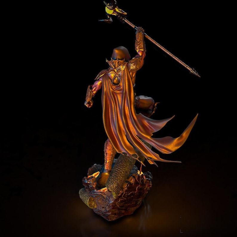 Skeletal Dark Lord STL – Gothic Fantasy Sorcerer Villain 3D Print Model ...