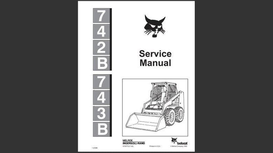Bobcat 742B and 743B Skid Steer Loader Technical Workshop Service ...