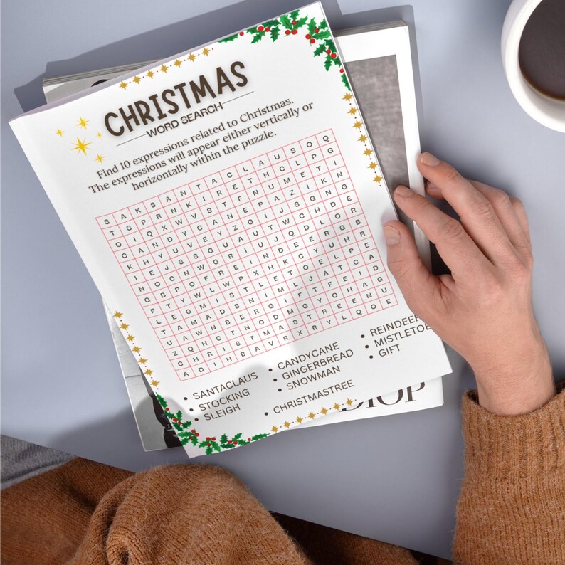Christmas Word Search Printable | Holiday Activity Worksheet | Kids ...