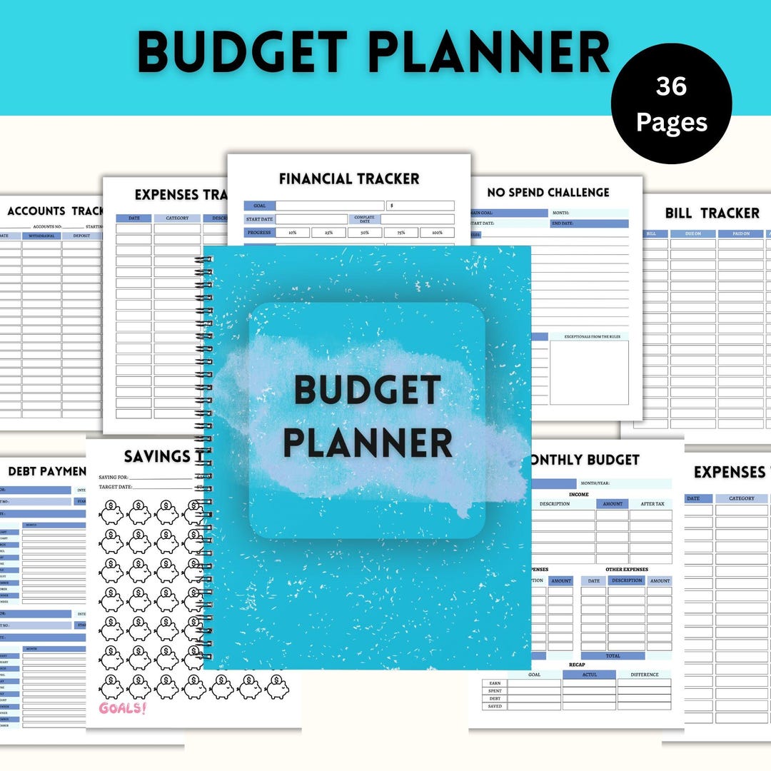 ADHD Budget Planner Printable, Financial Tracker, A4 Letter Size (PDF ...