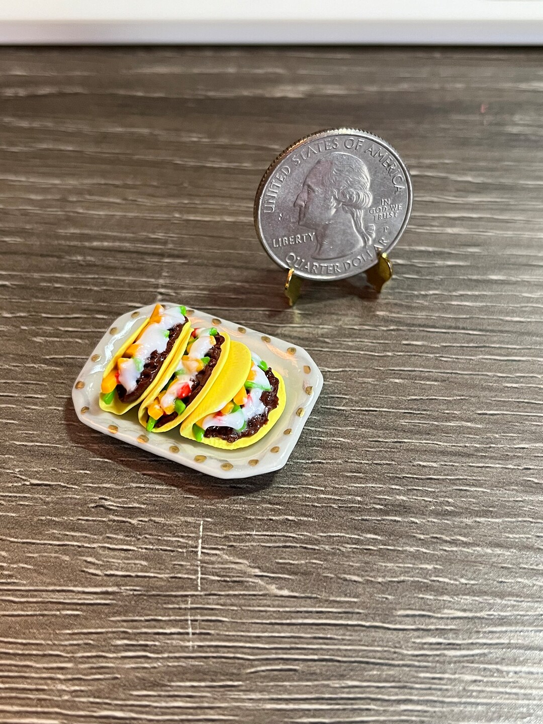 Miniature Plate of Tacos - 1:12 Scale - Etsy