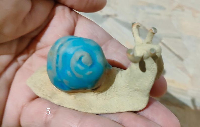 Escargot en céramique fait main – Sculpture déco artisanale – Idée ...