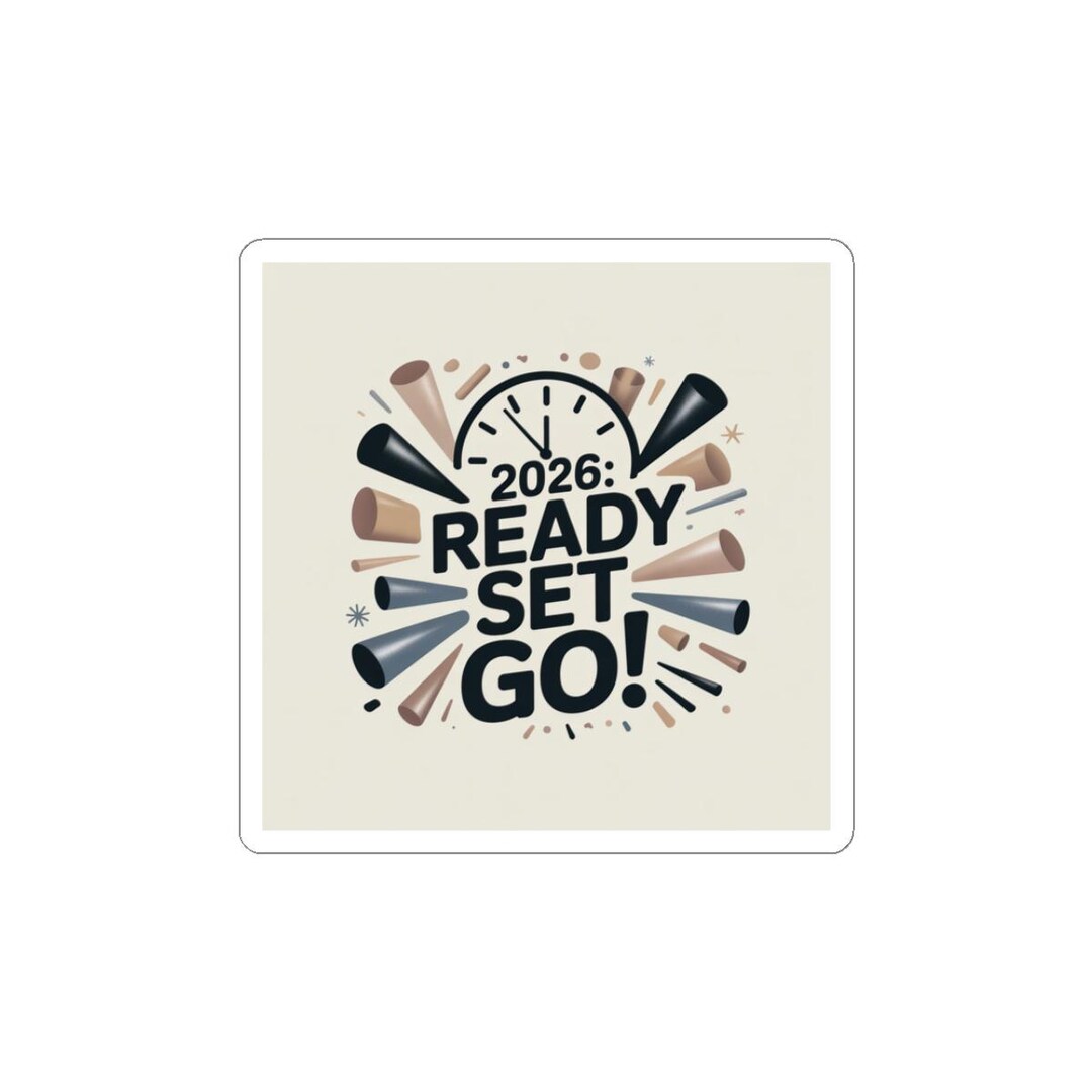 2026 Ready Set Go Sticker | New Year Countdown Humor - Etsy