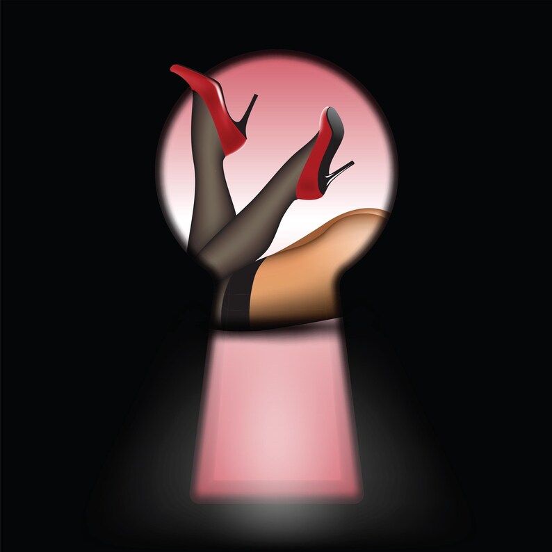 Keyhole Legs Pop Art Print - Signed Digital Download - Etsy