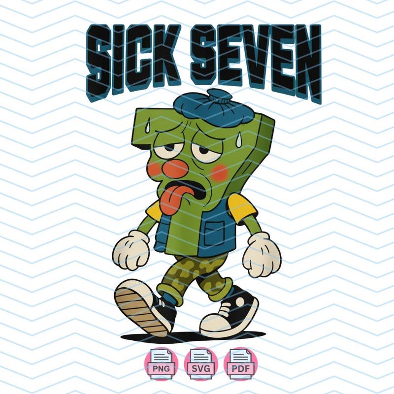 Sick Seven Graphic - Etsy