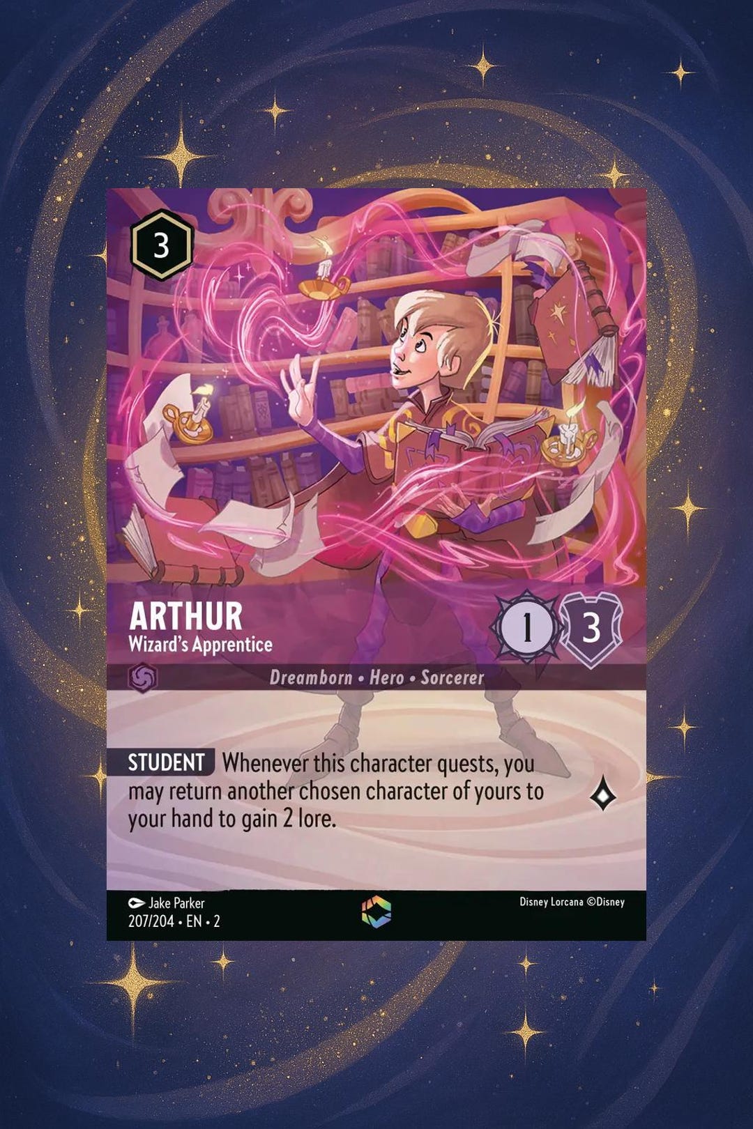 Arthur - Wizard's Apprentice Orica - TCG - Holo Card - Proxy Lorcana - Etsy