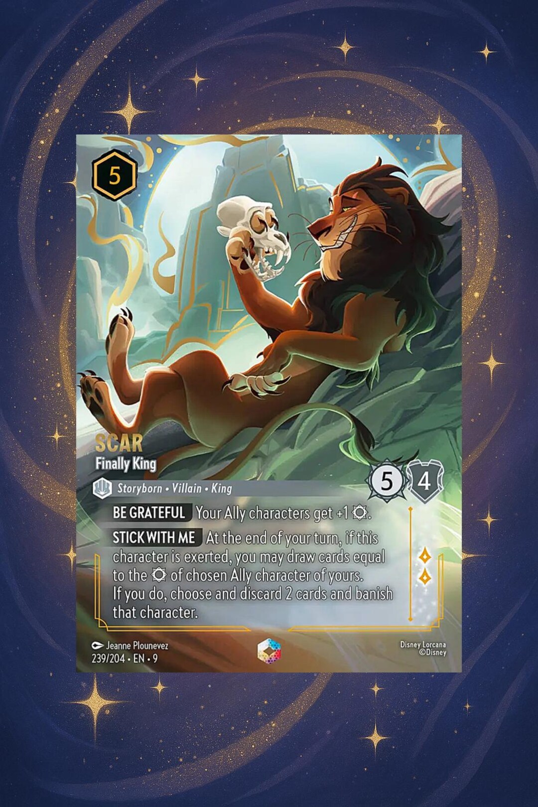 Scar - Finally King Orica - TCG - Holo Card - Proxy Lorcana - Etsy