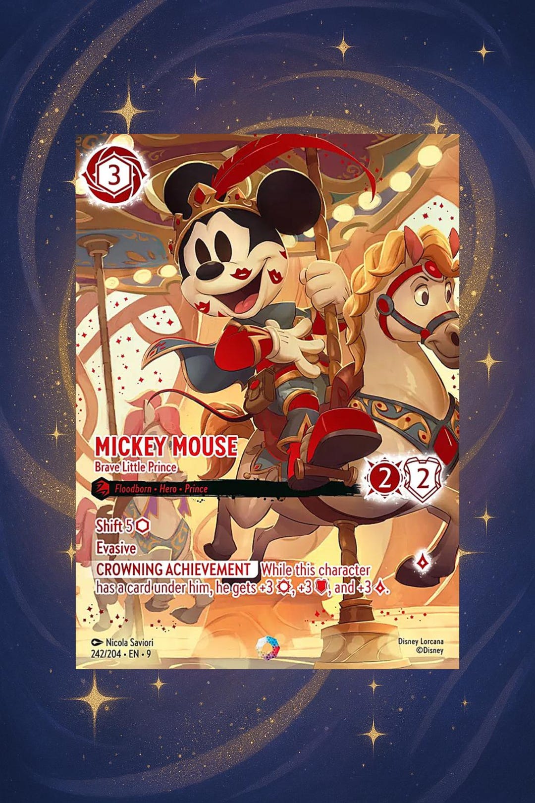 Mickey Mouse - Brave Little Prince Orica - TCG - Holo Card - Proxy ...