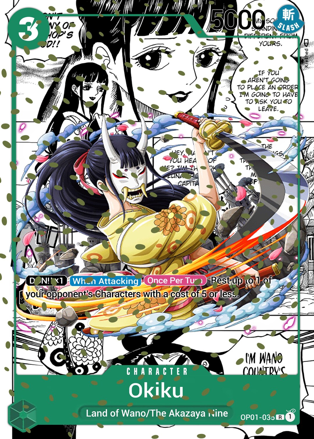 Okiku OP01-035 Character- Orica - TCG - Holo Card - Proxy OP - Etsy