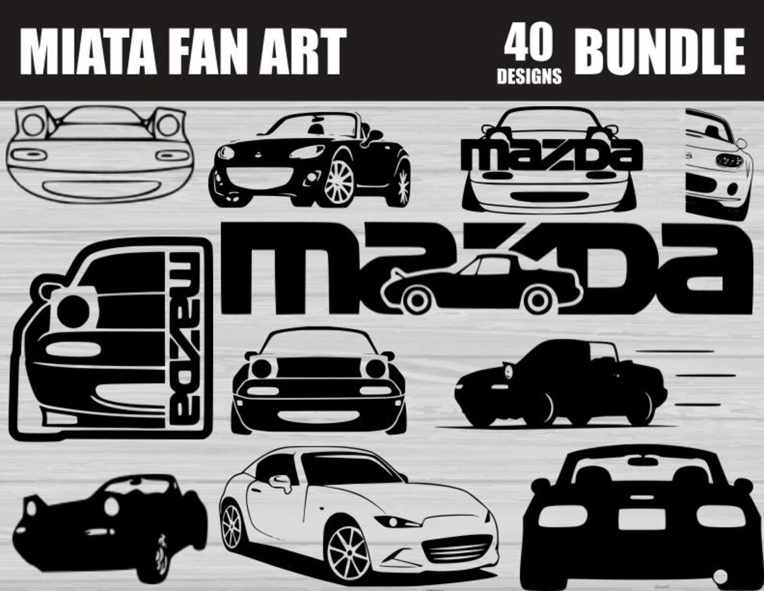 Miata Club Fan Art Svg Png Bundle, Svg Png Cricut Designs, Miata for ...