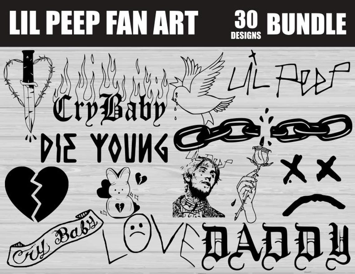 Lil Peep Fan Art Png Fan Art Bundle, Svg Png Cricut Designs, Lil Peep ...