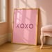 Groovy Valentine Poster Set, Preppy Room Decor, Pink Heart Wall Art ...