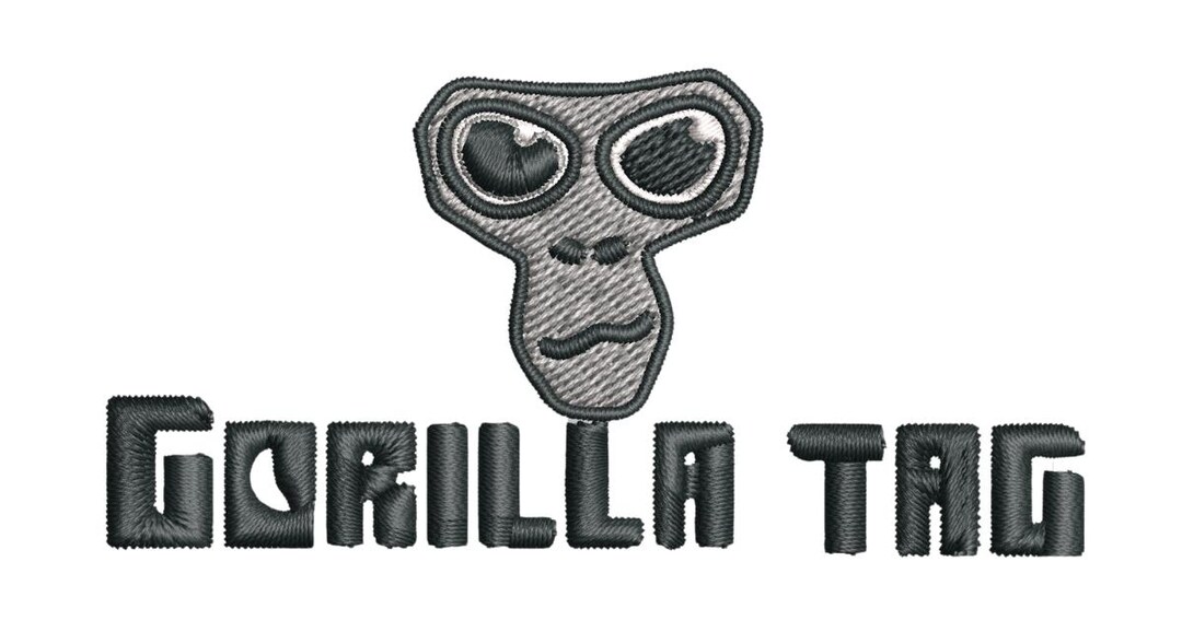 Gorilla Tag Face & Name Embroidered Iron-on Patch or Sewing Patch - Etsy