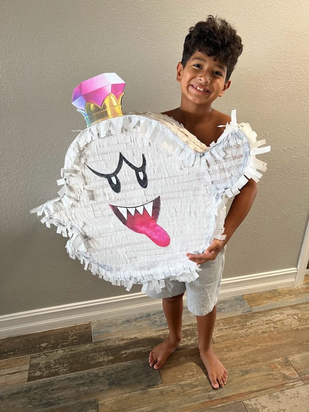 Handmade Luigi's Mansion 3 King Boo Pinata Very Large Birthday Kids Fun ...