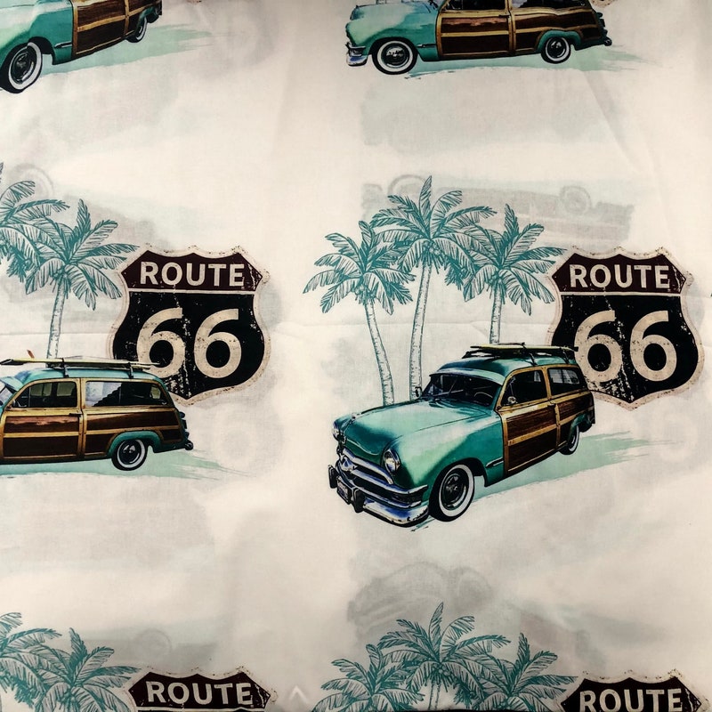 Route 66 Fabric - Etsy