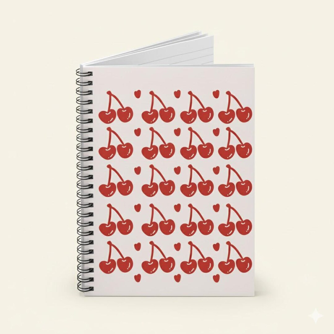Cherry Notebook | Journal - Etsy