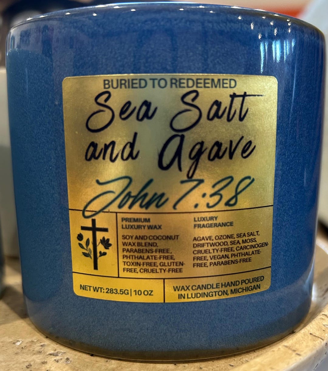 Bible Verse Coconut Soy Sea Salt and Agave Scented Candle -john 7:38 ...