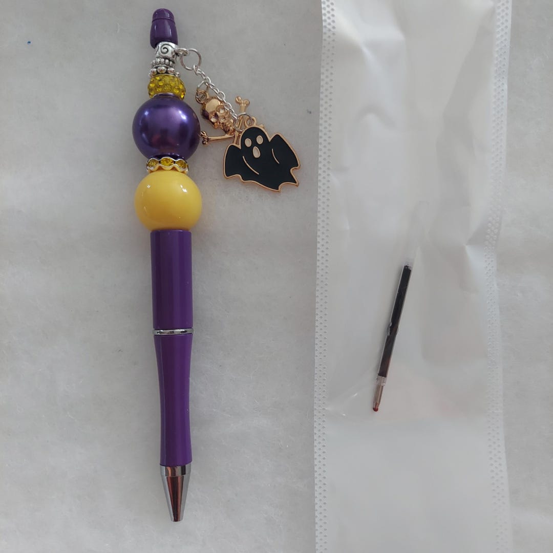 Purple "boo" Handmade Pen - Etsy