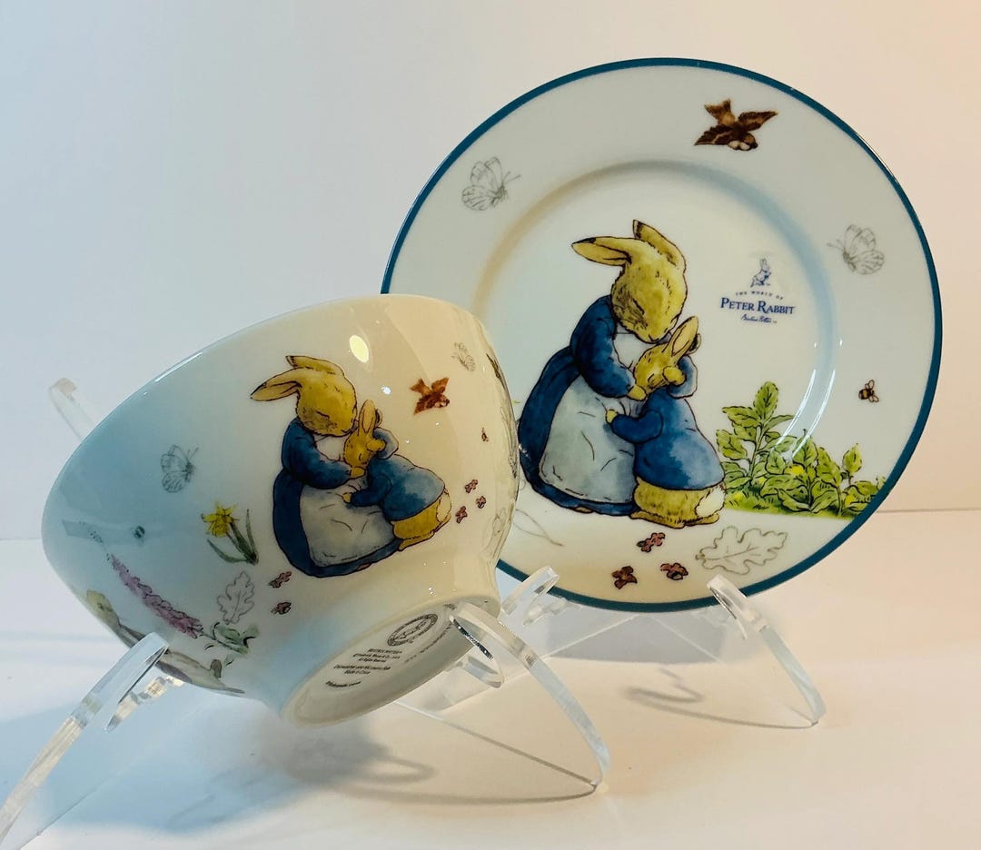 Beatrix Potter Peter Rabbit Zrike Dinnerware Set of 2 Pcs for Easter ...