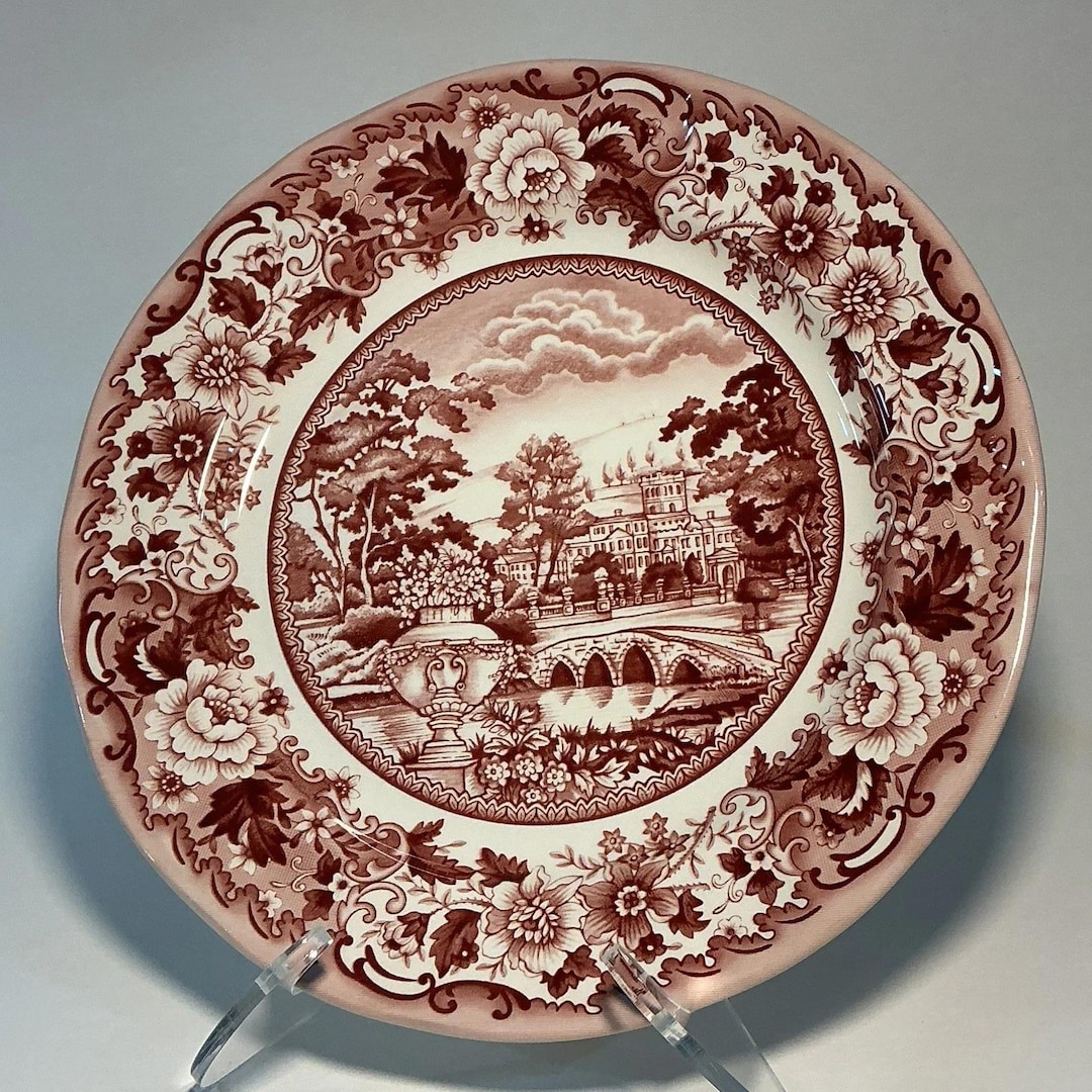 Legend British Heritage Earthenware 10.7" Dinner Plate Belmont Pink - Etsy