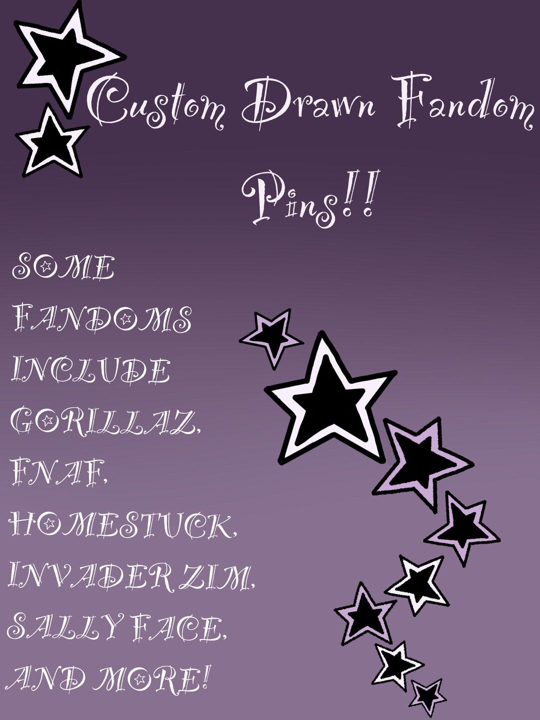 Custom Fandom Pins! - Etsy