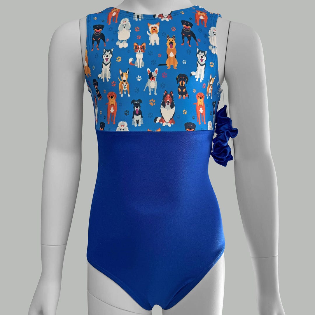 Puppies Gymnastics Leotard for Girls Toddlers Kids Teens Dance Ballet ...