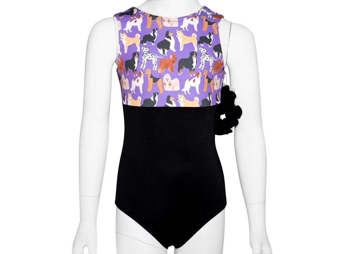 Dogs Gymnastics Leotard for Girls Toddlers Kids Teens Dance Ballet ...