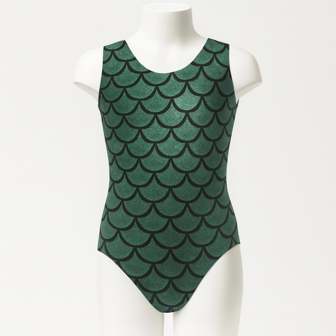 Holographic Scale Gymnastics Leotard: Dragon, Mermaid, or Fish - AERO ...