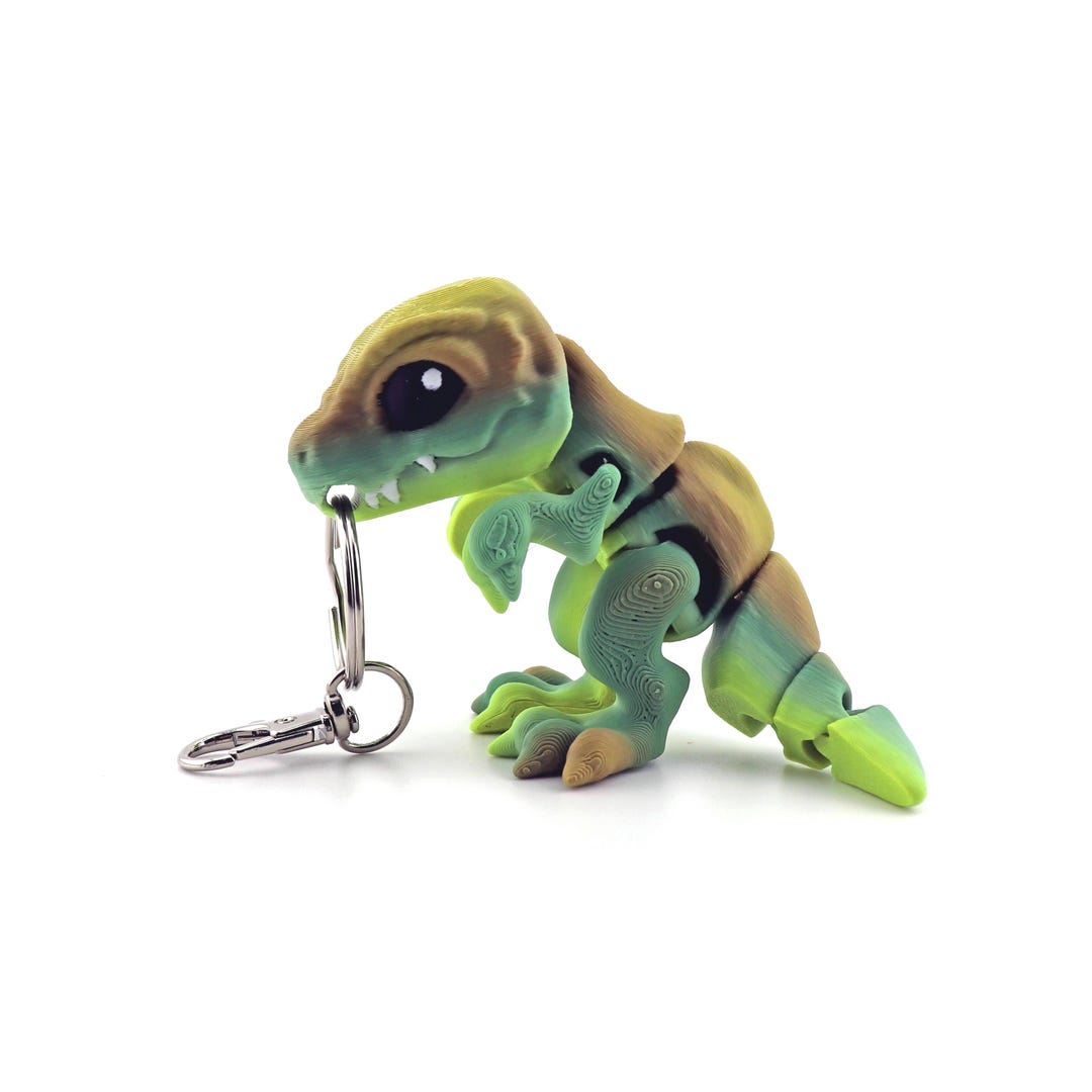 T-rex Keychain - Dinosaur Bag Charm - Etsy