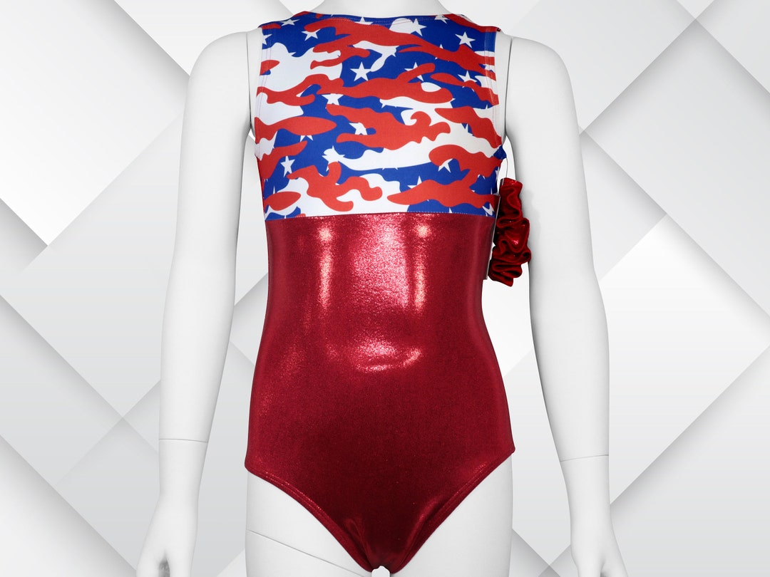 Patriotic Camouflage Gymnastics Leotard Girls, Kids Toddlers Teens ...