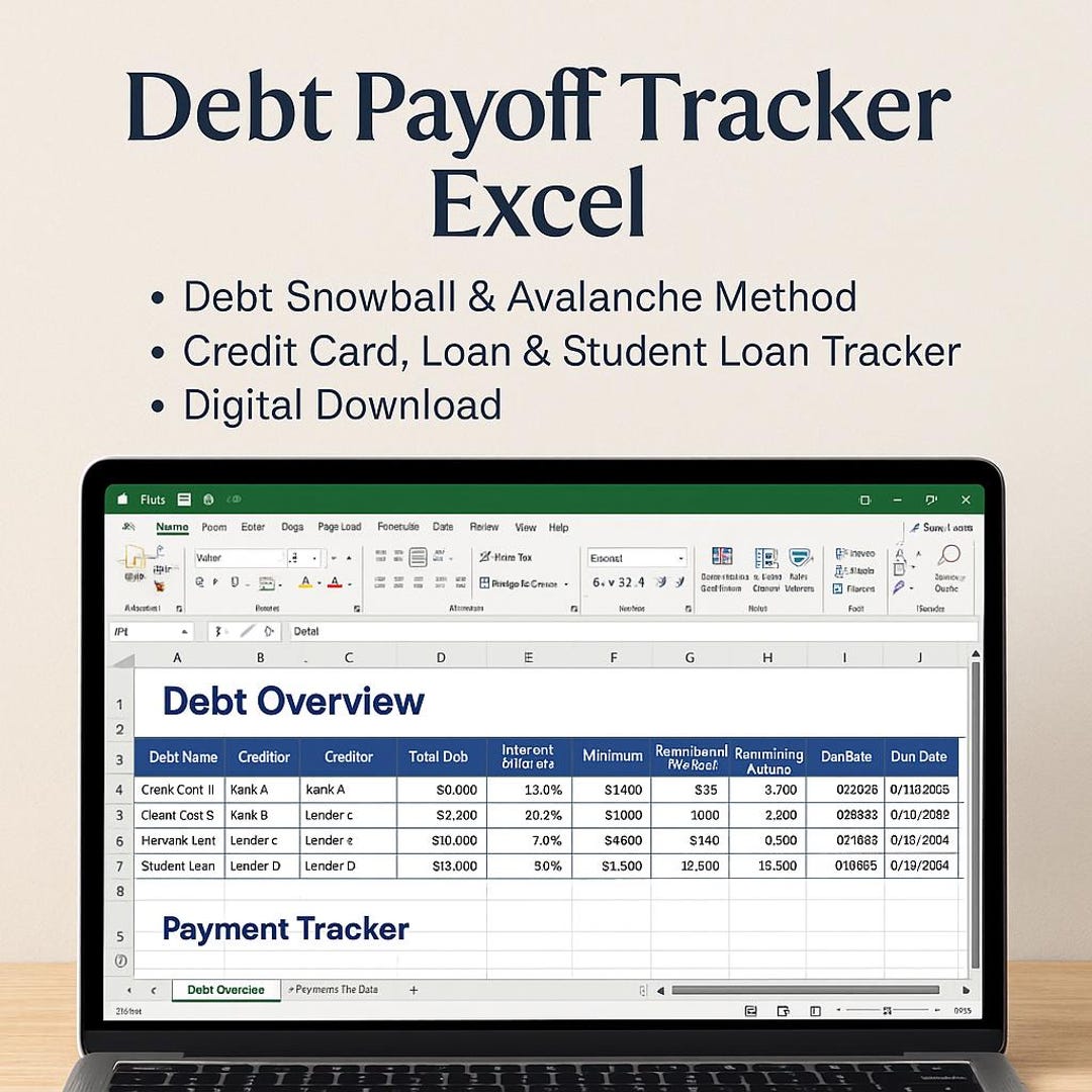 Debt Payoff Tracker: Excel Spreadsheet With Snowball & Avalanche ...