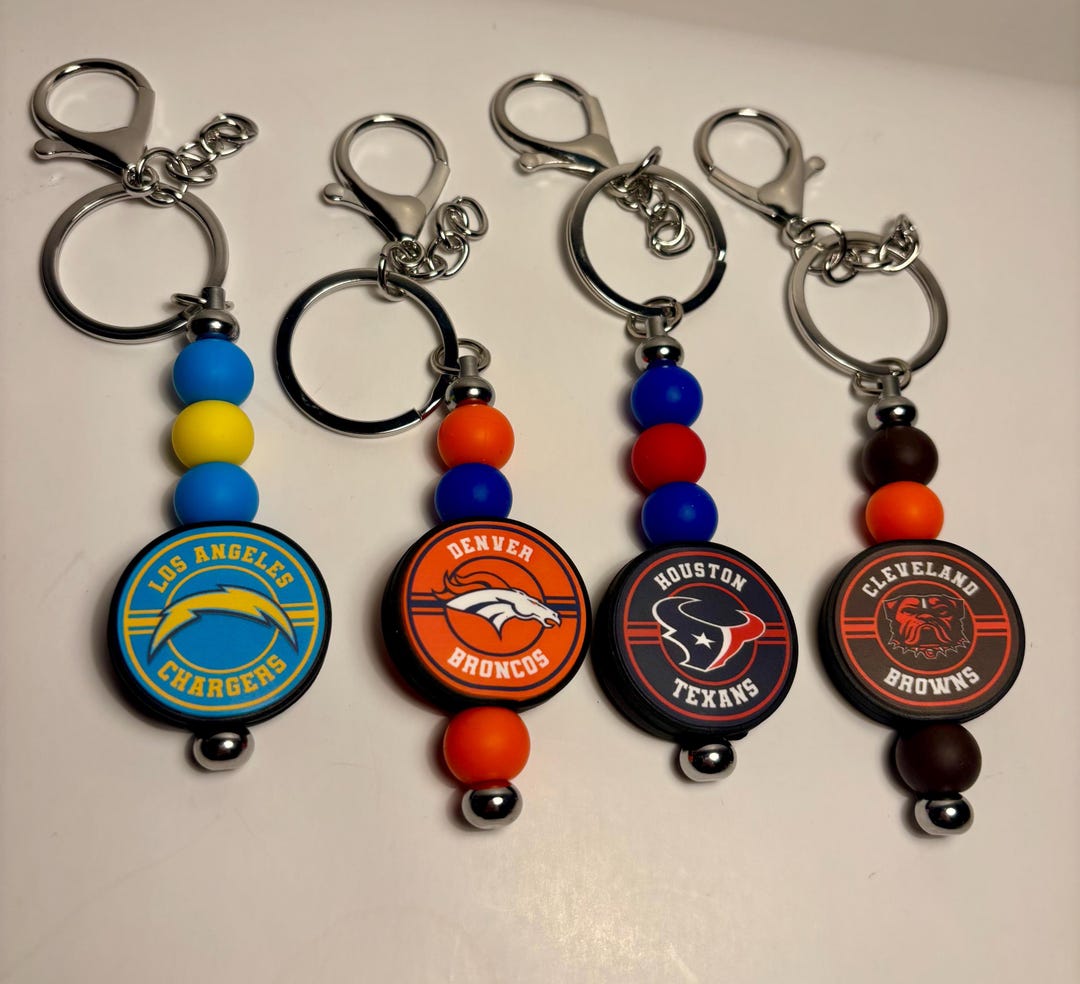 Football Team Keychains - Etsy