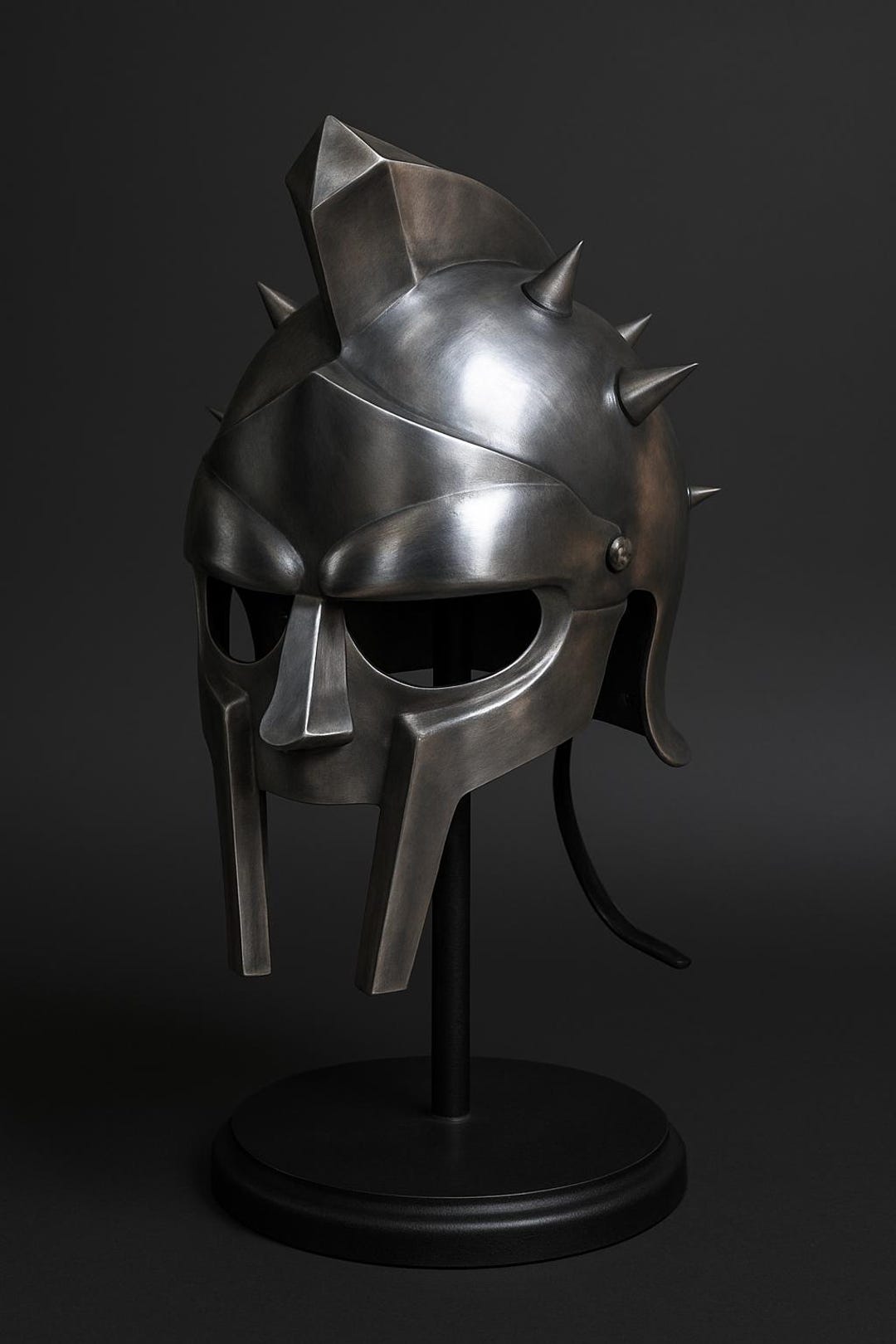 Dark Gladiator Helmet Wall Art | Spiked Warrior Armor Decor | Fantasy ...