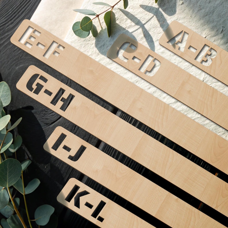 LP Record Divider, Vinyl Record Divider, Wooden Record Separator, Genre ...