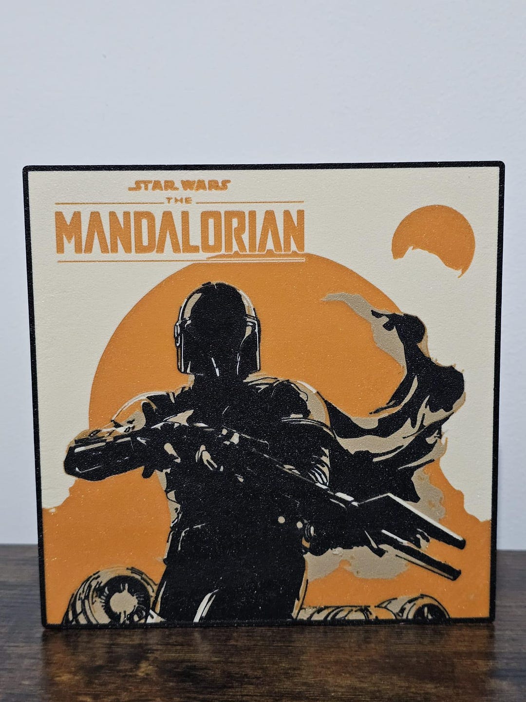 The Mandalorian LED Lightbox | Star Wars Decor | 3D Printed Night Light ...