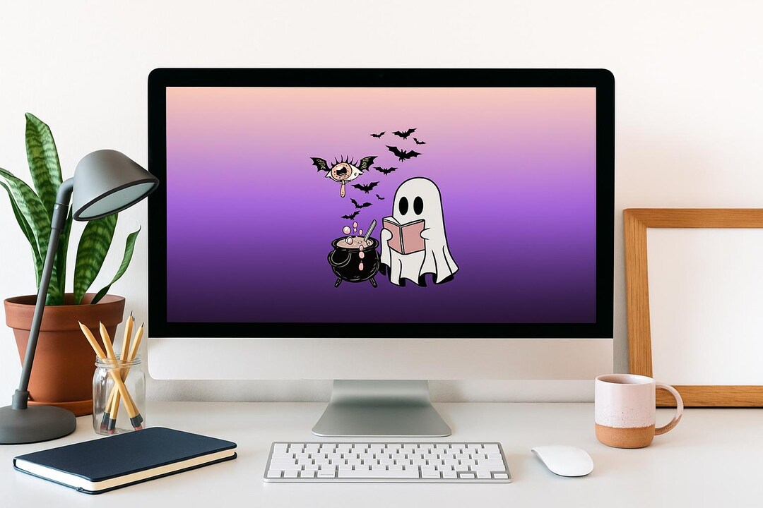 Spooky Season Desktop Background - Etsy